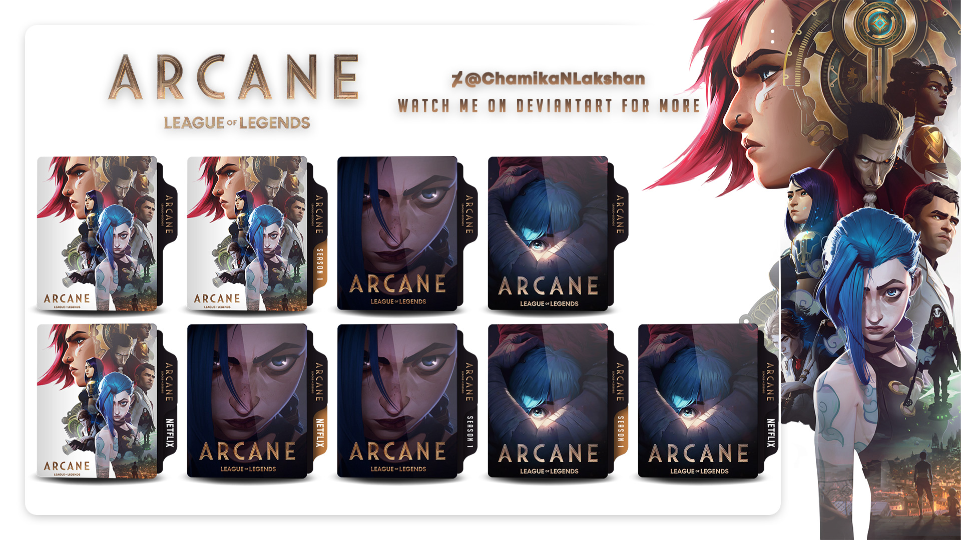 Arcane S01 Folder Icons V2 by ChamikaNLakshan on DeviantArt