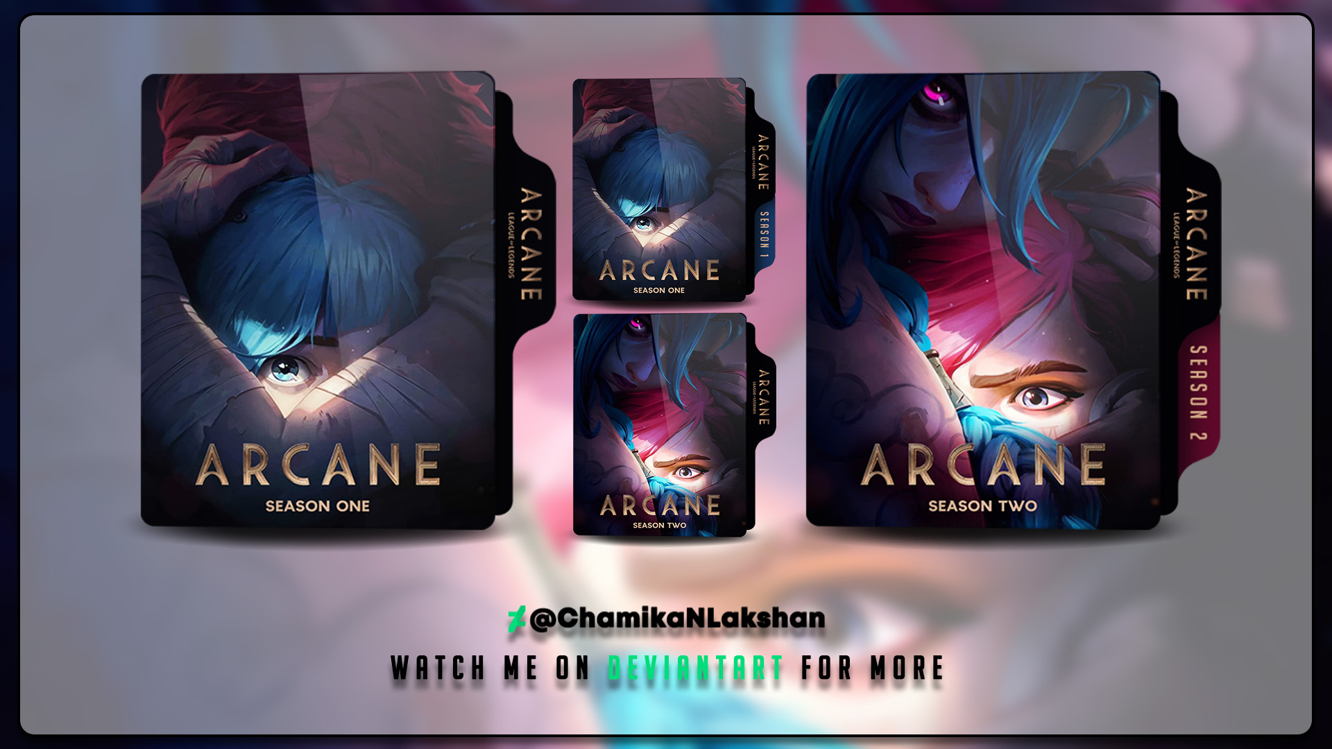 Arcane S01 and S02 Folder Icons by ChamikaNLakshan on DeviantArt