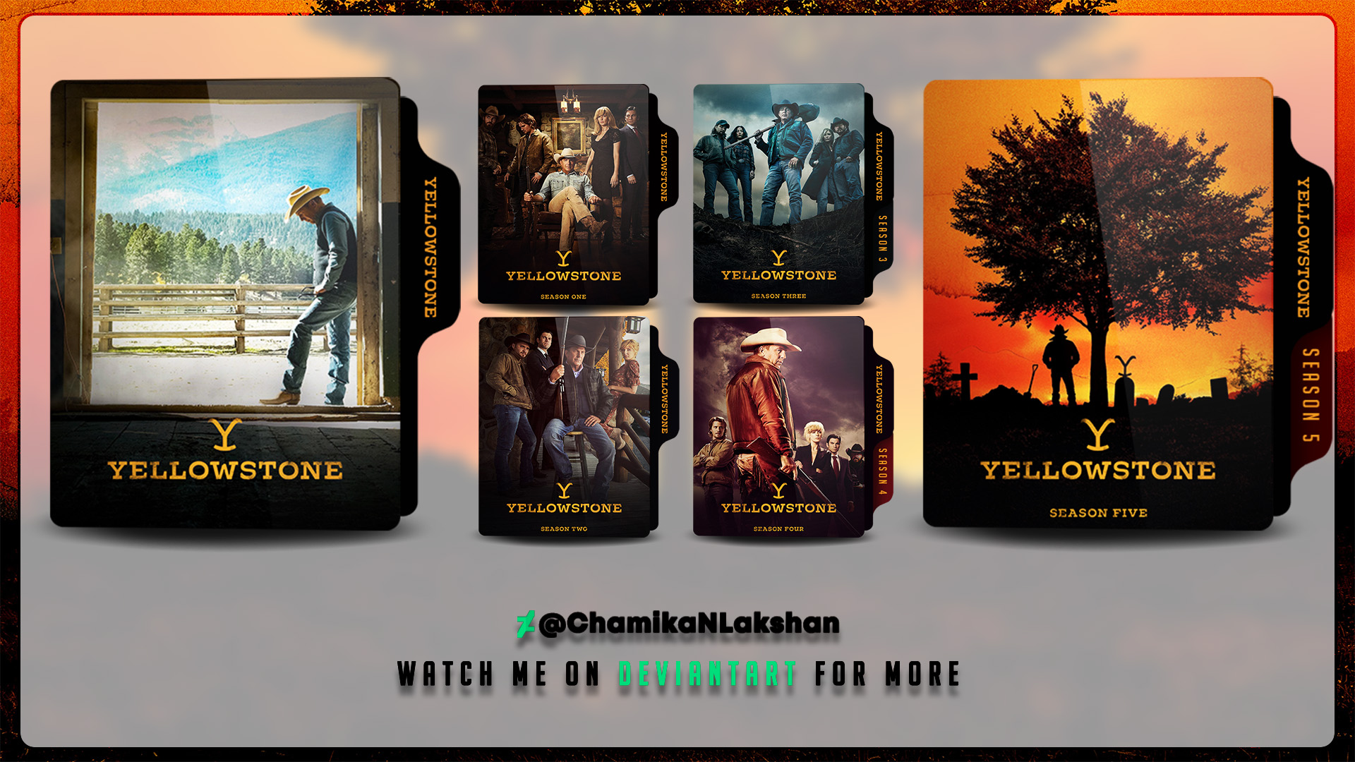 Yellowstone S01~S06, Main Folder Icons by ChamikaNLakshan on DeviantArt