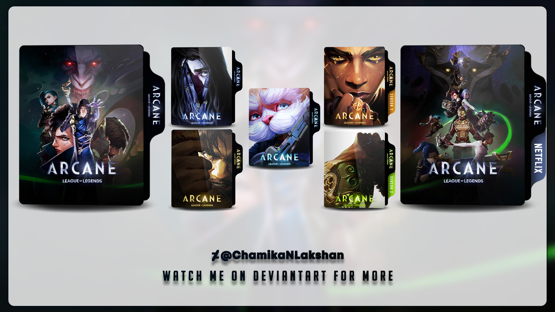 Arcane S02 Character Folder Icons V2 by ChamikaNLakshan on DeviantArt