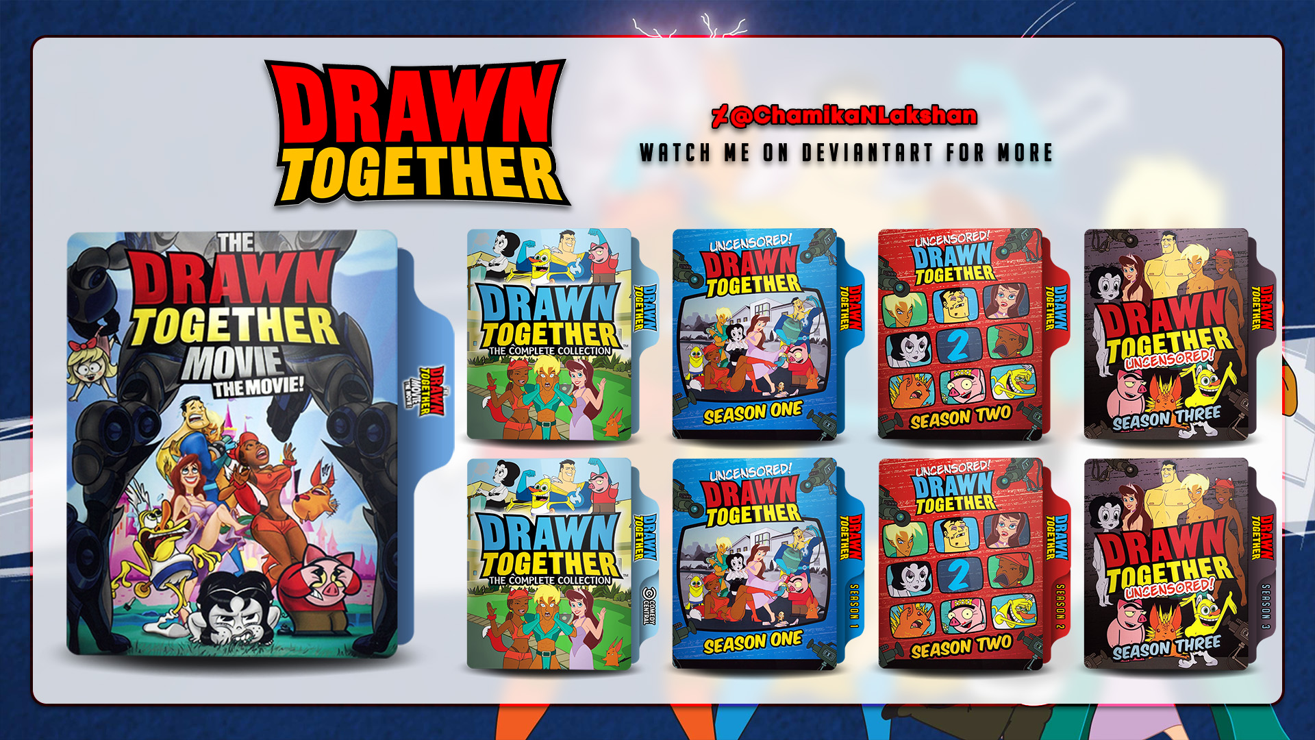 Drawn Together S01~S03, Main and Movie by ChamikaNLakshan on DeviantArt