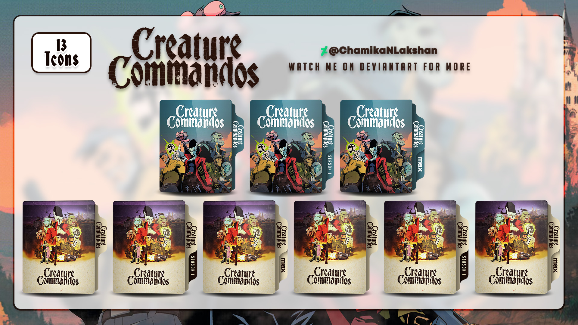 Creature Commandos S01 Folder Icons by ChamikaNLakshan on DeviantArt