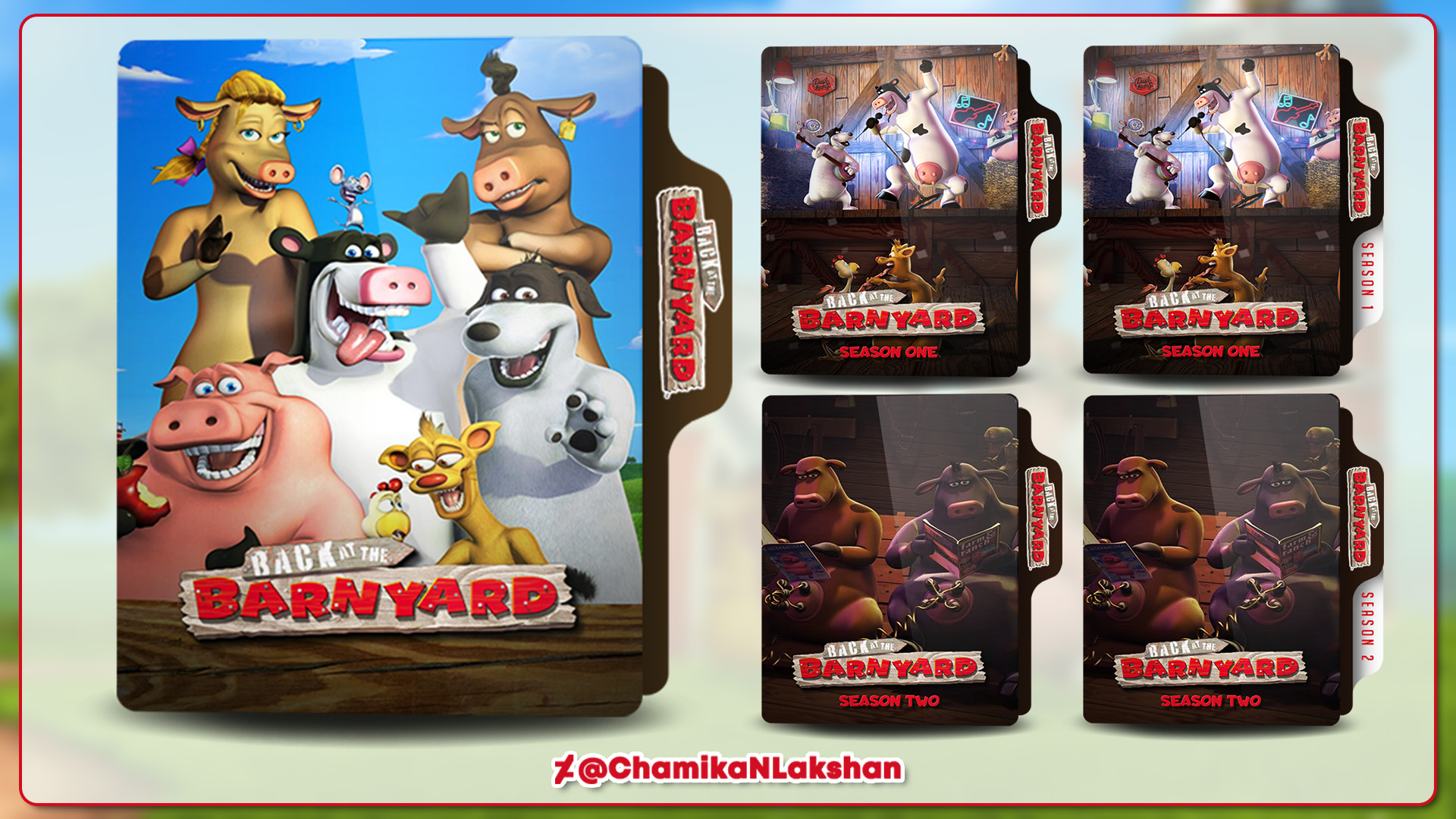 Back at the Barnyard S01, S02, Main Folder Icons by ChamikaNLakshan on ...