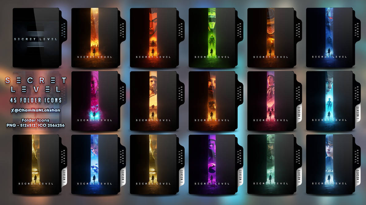 Secret Level S01 Folder Icons by ChamikaNLakshan on DeviantArt