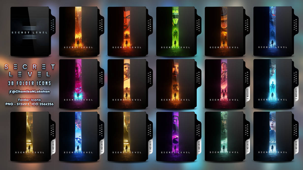 Secret Level S01 Main Folder Icons by ChamikaNLakshan on DeviantArt