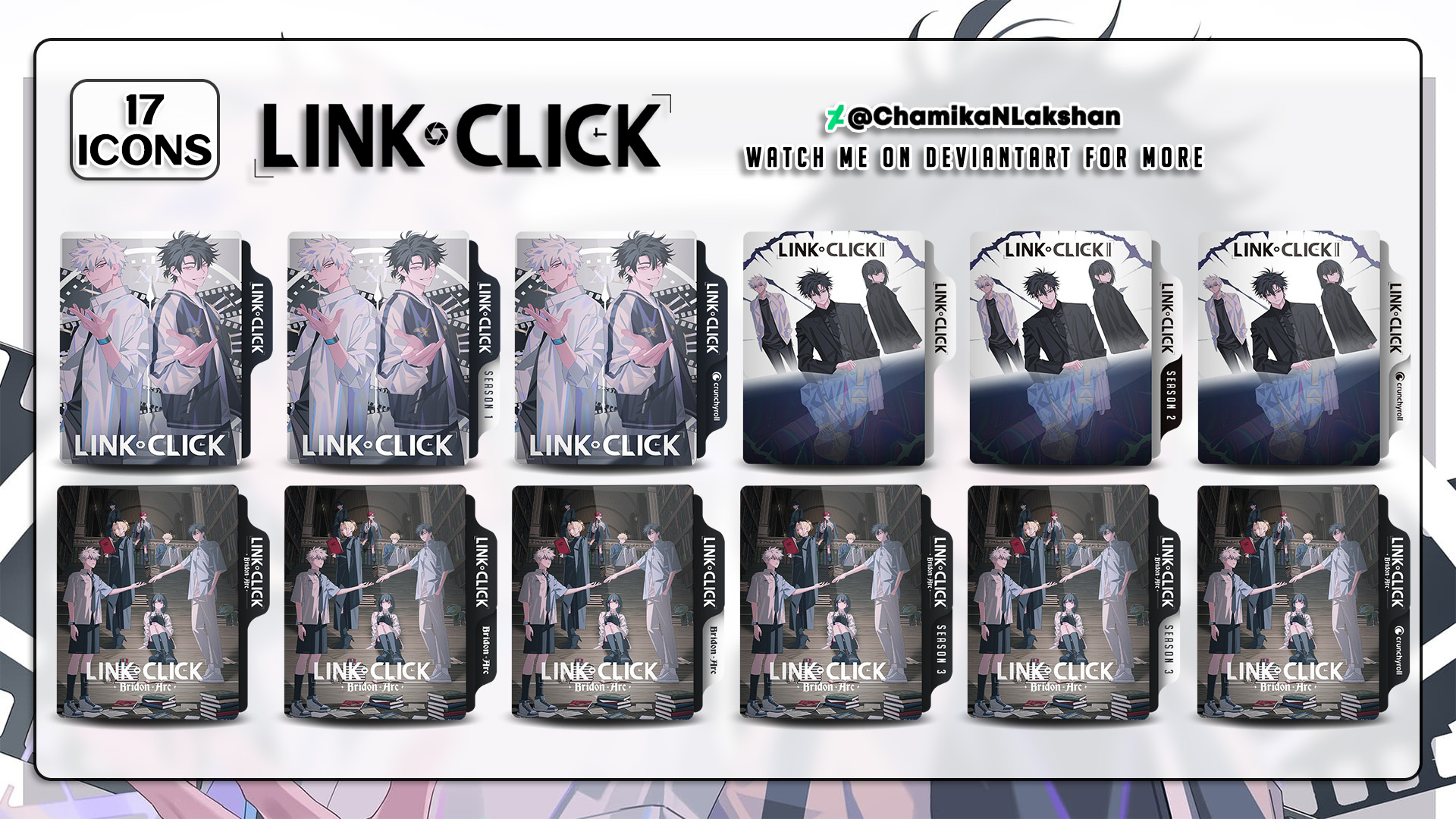 Link Click S01, S02 and Bridon Arc Folder Icons by ChamikaNLakshan on DeviantArt