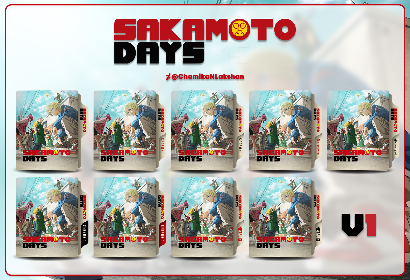 Sakamoto Days S01 Folder Icons V1 by ChamikaNLakshan on DeviantArt