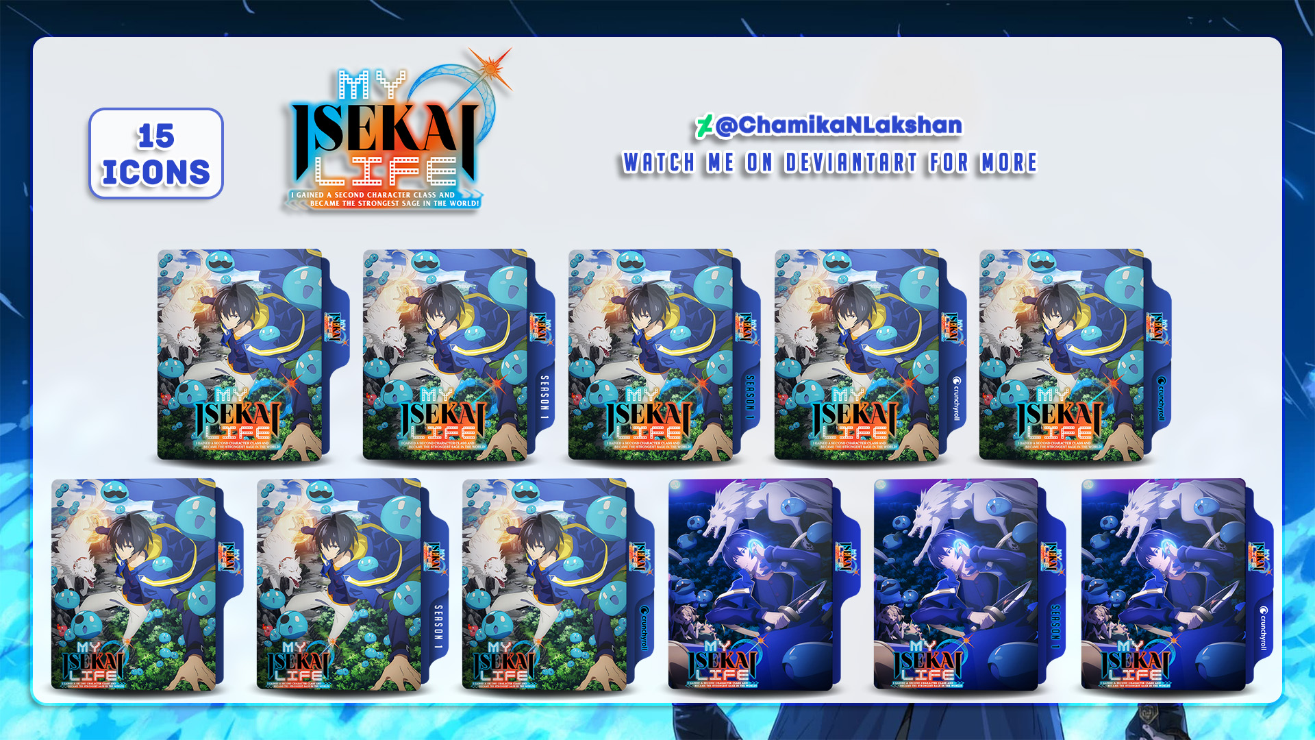 My Isekai Life S01 Folder Icons by ChamikaNLakshan on DeviantArt