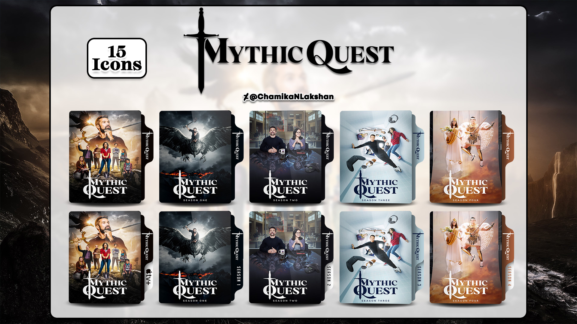 Mythic Quest S01~S04, Main Folder Icons by ChamikaNLakshan on DeviantArt