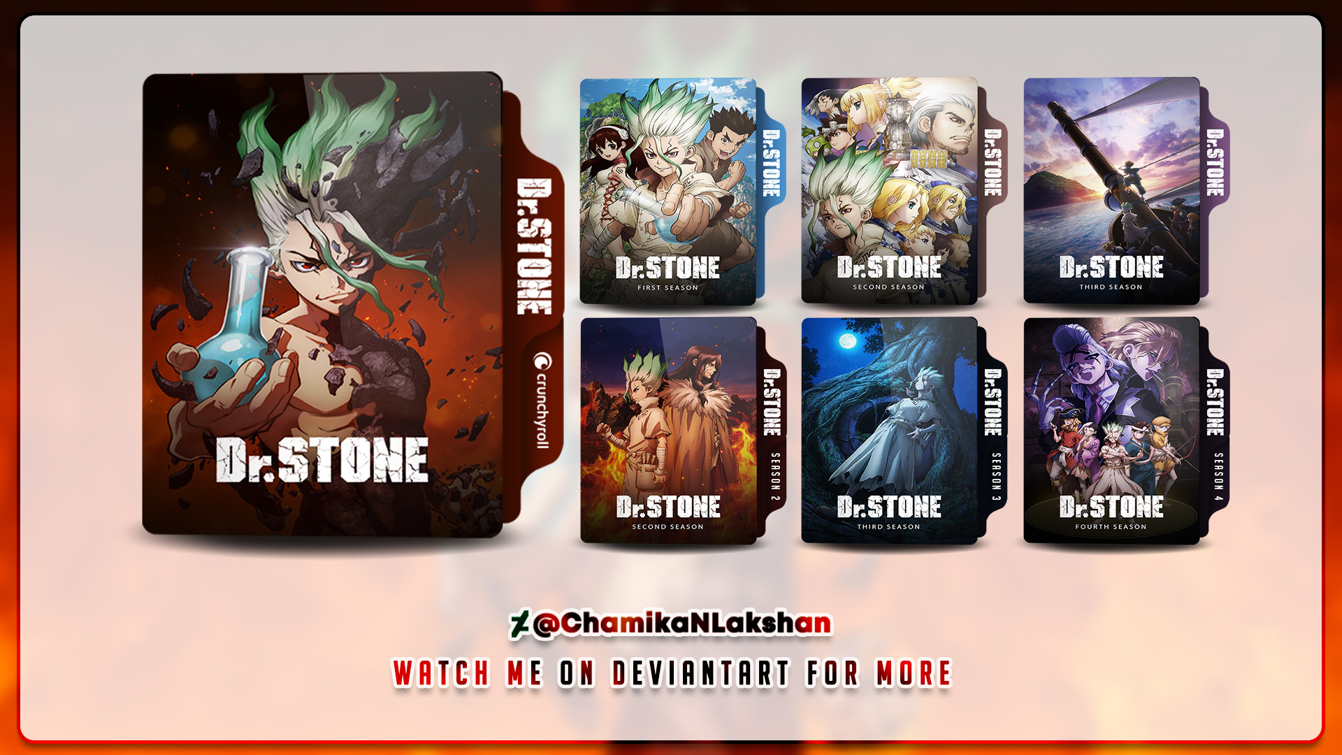 Dr. Stone S01~S04, Main Folder Icons by ChamikaNLakshan on DeviantArt