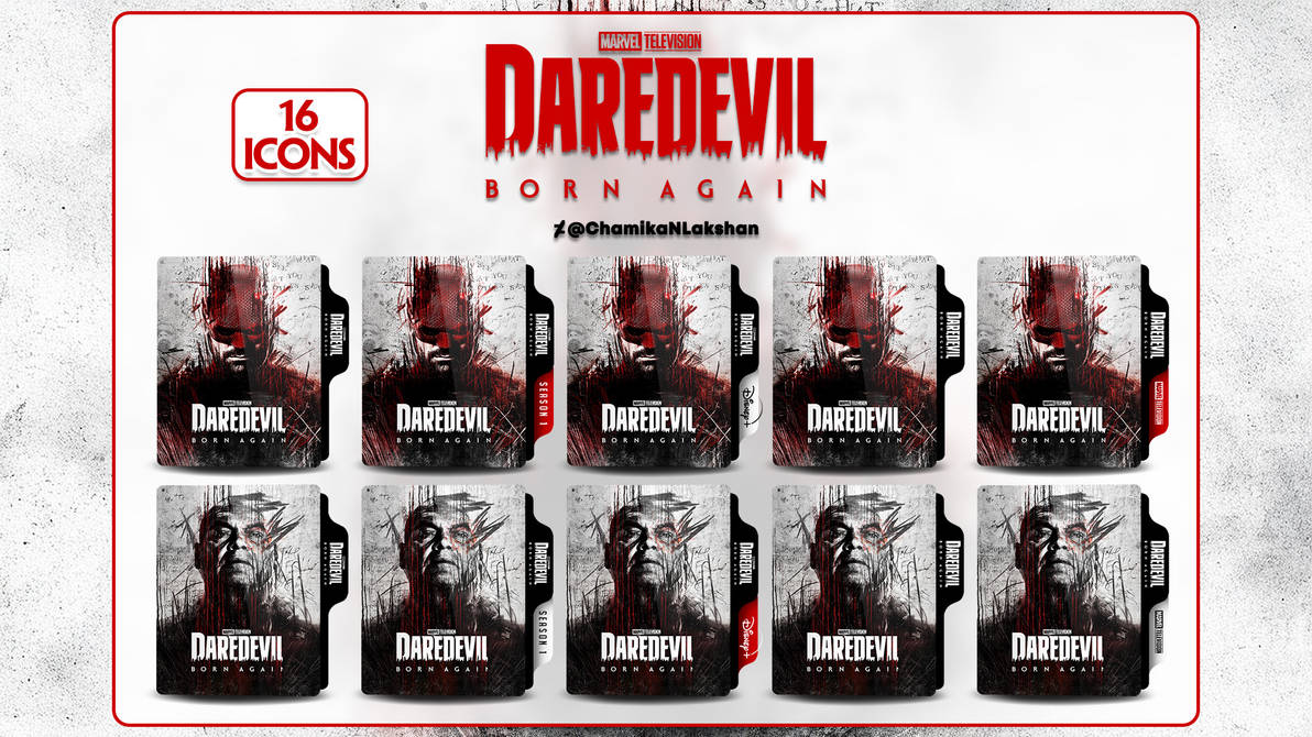 Daredevil: Born Again S01 Folder Icons V3 and V04 by ChamikaNLakshan on ...