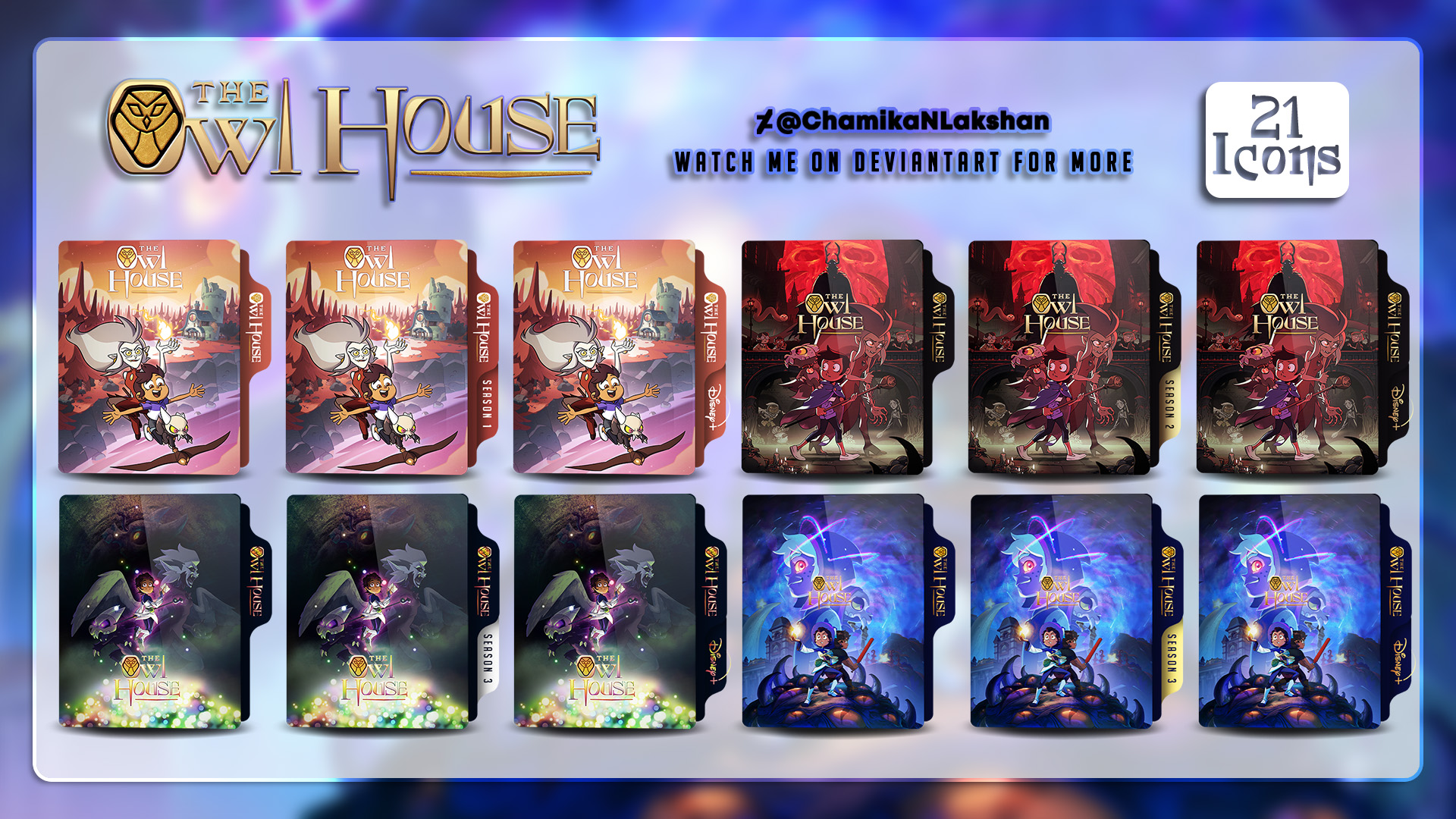 The Owl House S01~S03 Folder Icons by ChamikaNLakshan on DeviantArt
