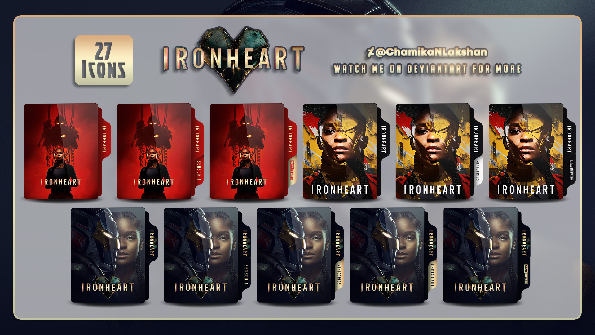 Ironheart S01 Folder Icons by ChamikaNLakshan on DeviantArt
