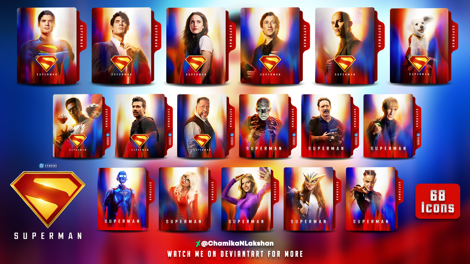 Superman (2025) Folder Icons - V2 by ChamikaNLakshan on DeviantArt