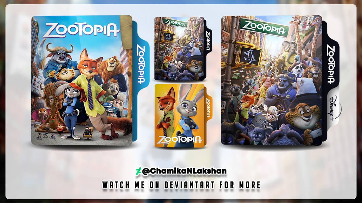 Zootopia (2016) Folder Icons by ChamikaNLakshan on DeviantArt
