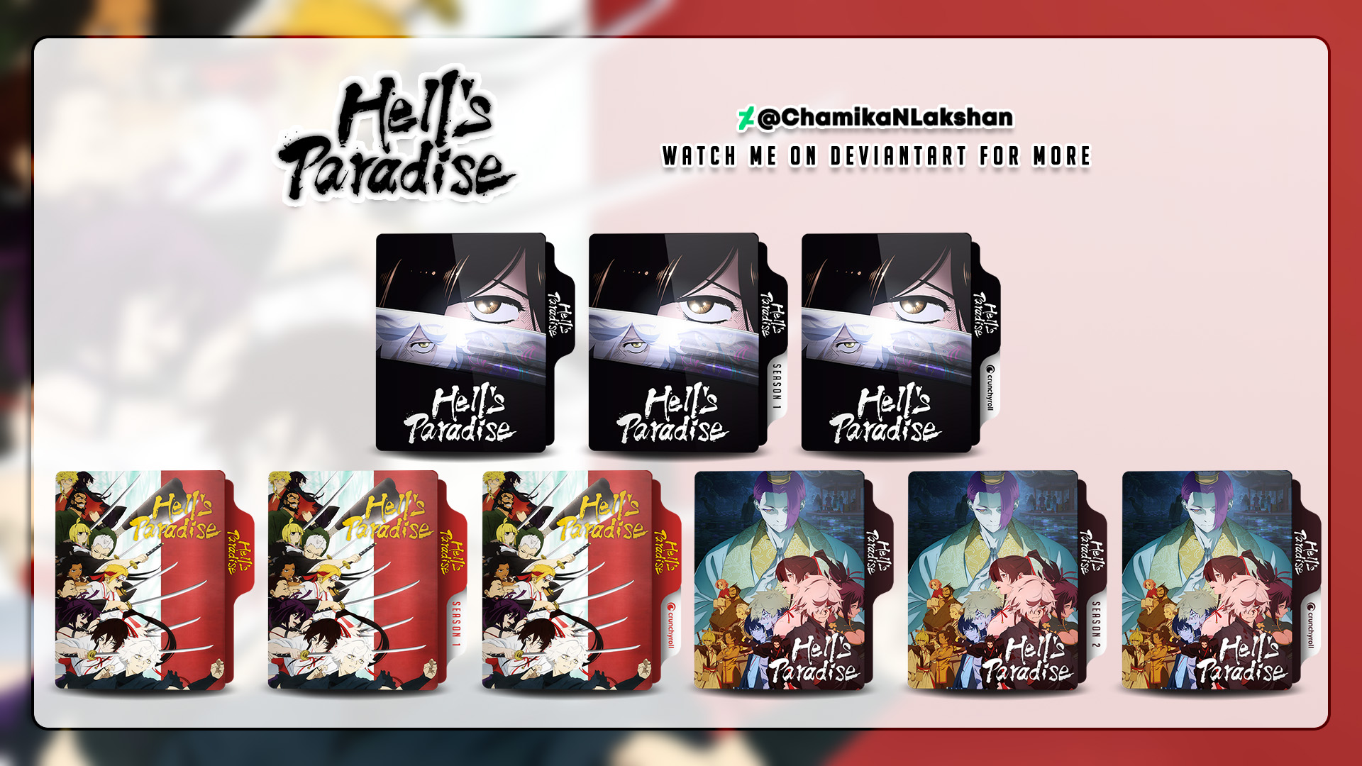 Hell's Paradise S01 and S02 Folder Icons by ChamikaNLakshan on DeviantArt