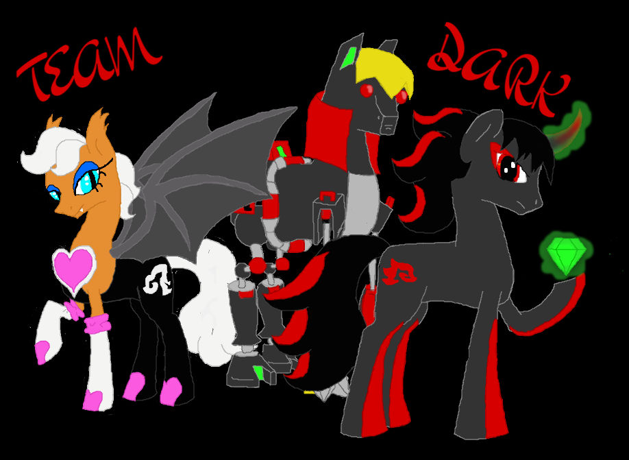 Team Dark, Pony Form by SPQR21 on DeviantArt
