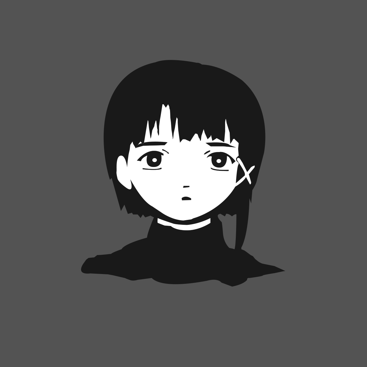 Serial Experiments Lain - Vector Face by iQChange on DeviantArt