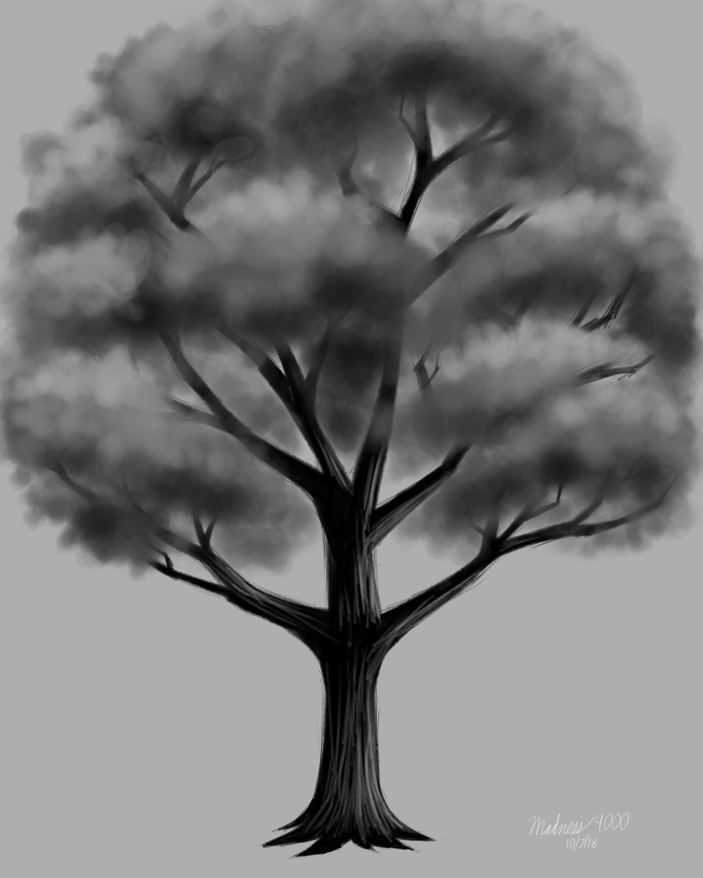 Cloudy Tree by Madness4000 on DeviantArt
