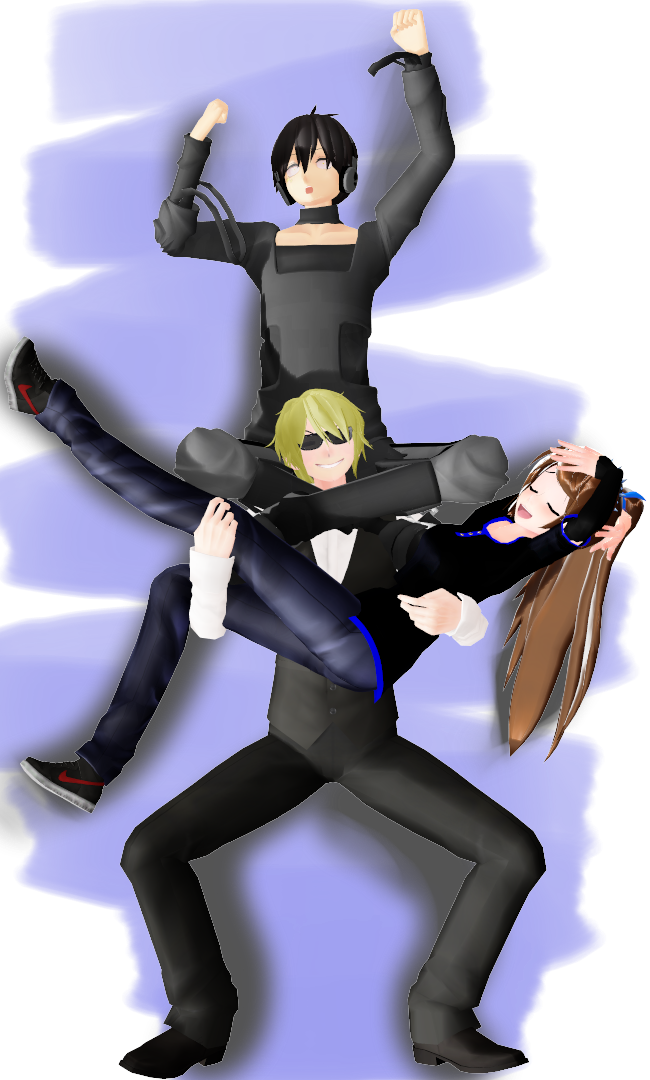 [ MMD Random ] - Three Squad Pose + Pose DL!! by Michiko520 on DeviantArt