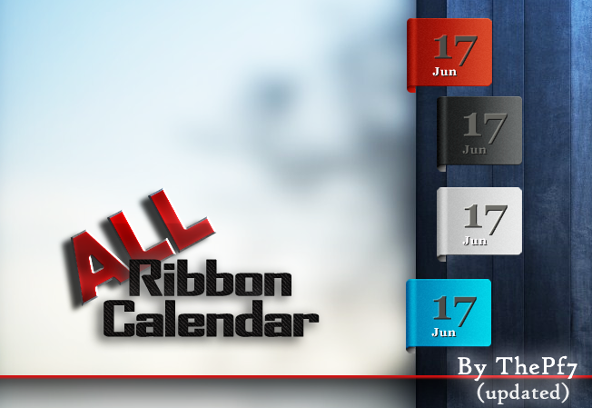 Ribbon Calendar by ThePf7 on DeviantArt