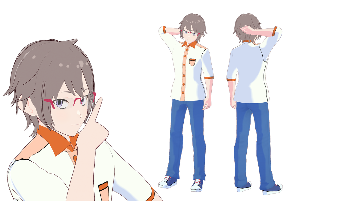 Precure Vroid - Touyama Satoru [MMD][DL] by KuraiNoOni on DeviantArt
