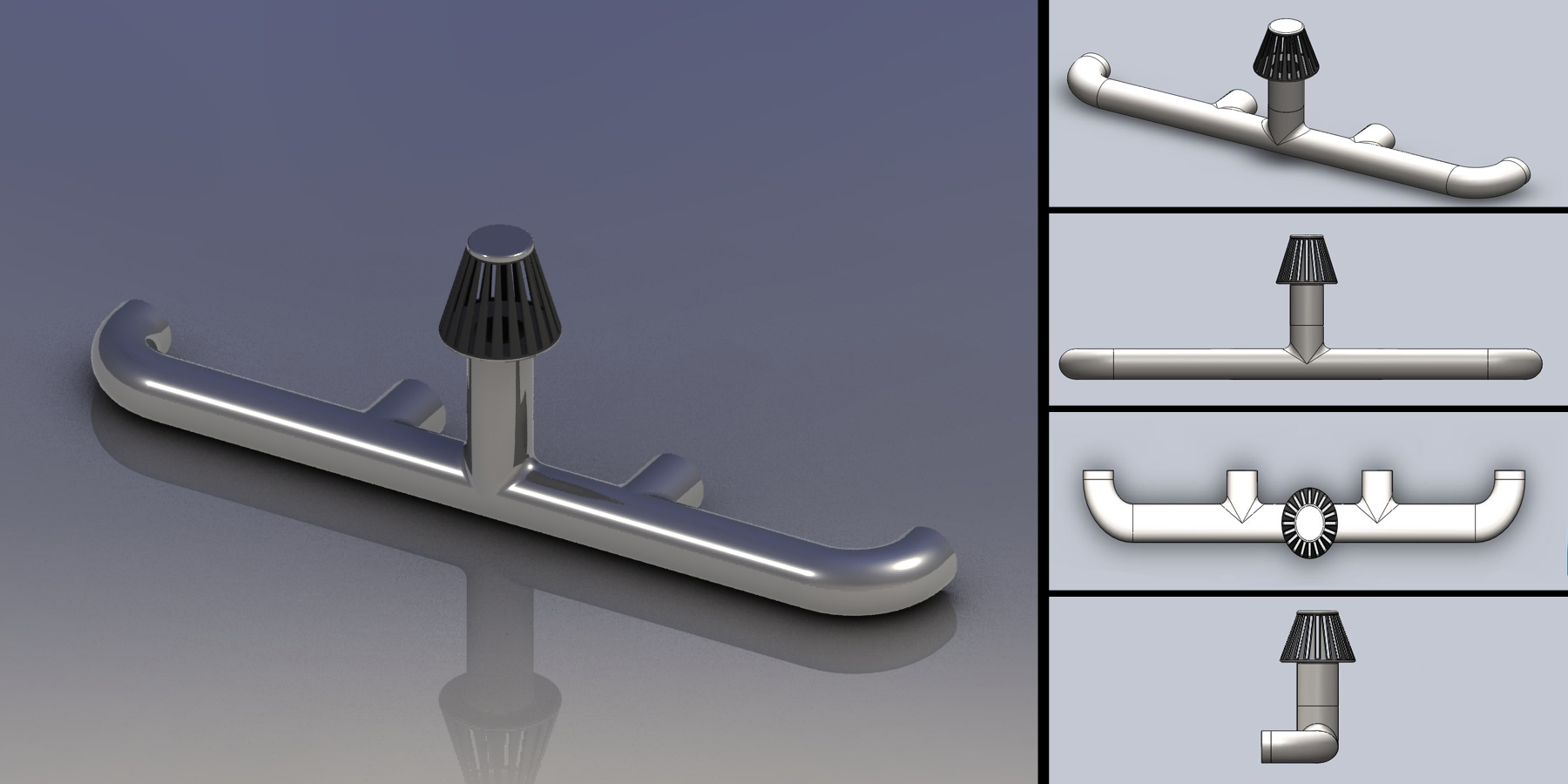 SolidWorks Exhaust Manifold by amine2588 on DeviantArt