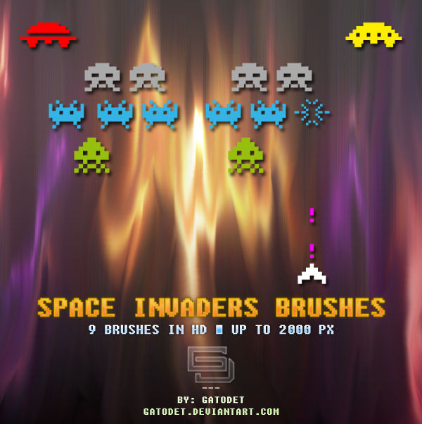 Space Invaders Brushes Set by GatoDet on DeviantArt