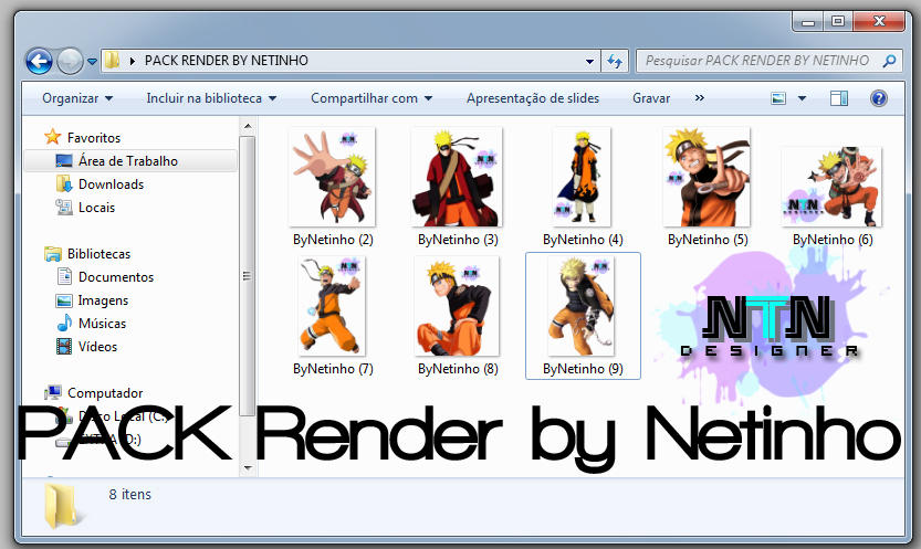 Naruto PACK Renders by Netinhoart on DeviantArt
