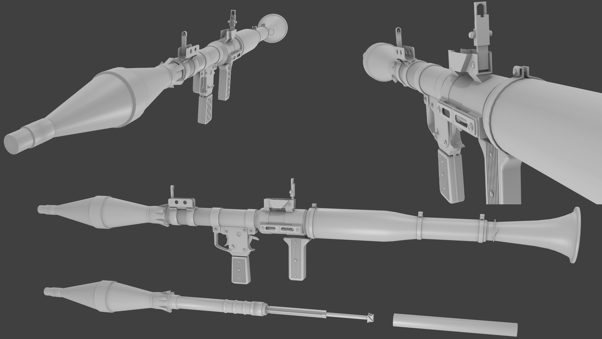 RPG 7-model - with rocket by MrSide on DeviantArt