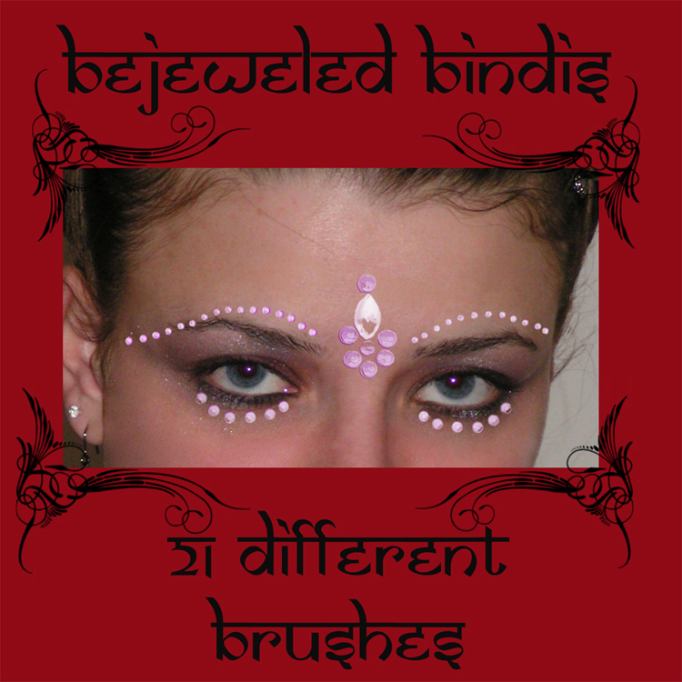 Bejeweled Bindis by rL-Brushes on DeviantArt