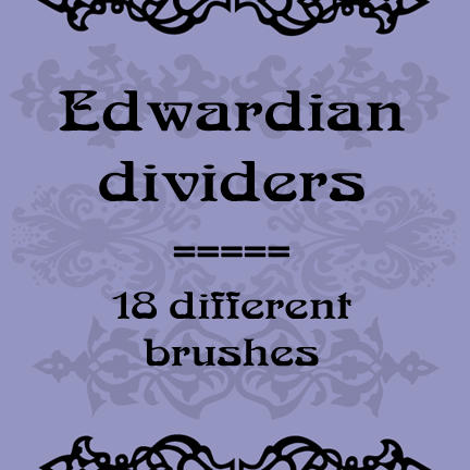 Edwardian dividers by rL-Brushes on DeviantArt