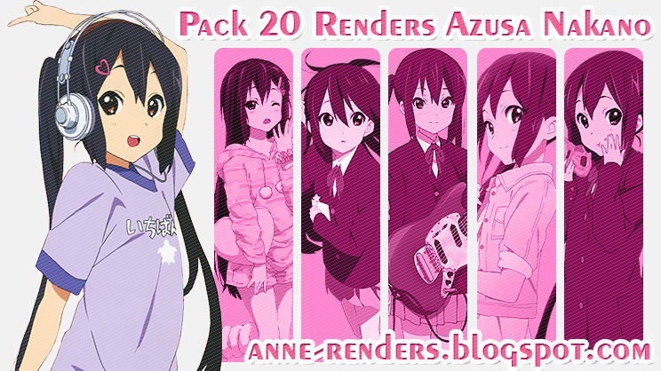 Pack 20 Renders Azusa Nakano by AnneChan34 on DeviantArt