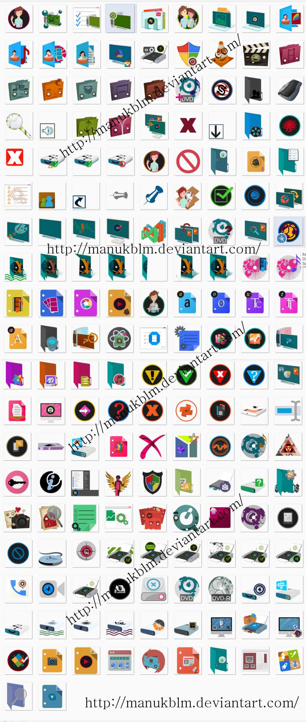 windows 7 imagers (full customised icons) by manukblm on DeviantArt
