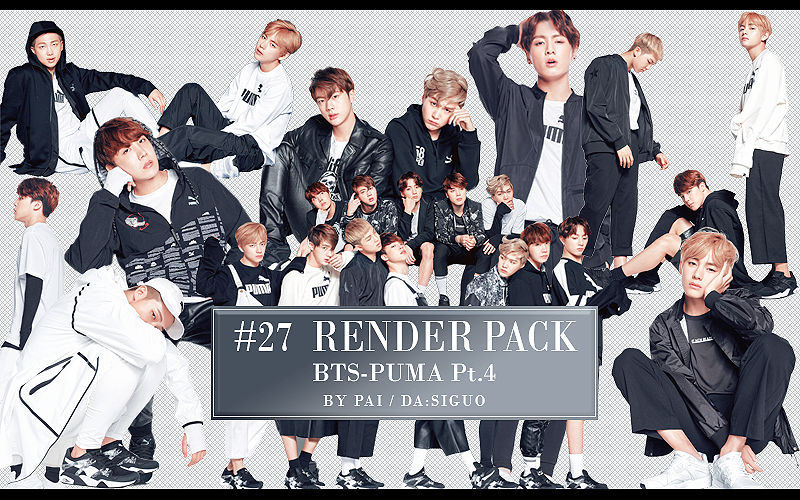 BTS PUMA RENDER PACK #27 by Pai by Siguo on DeviantArt