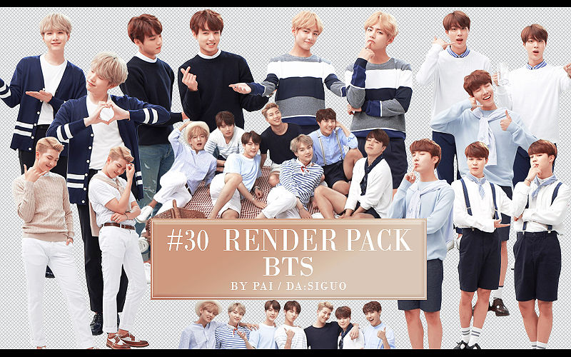 BTS RENDER PACK #30 by Pai by Siguo on DeviantArt