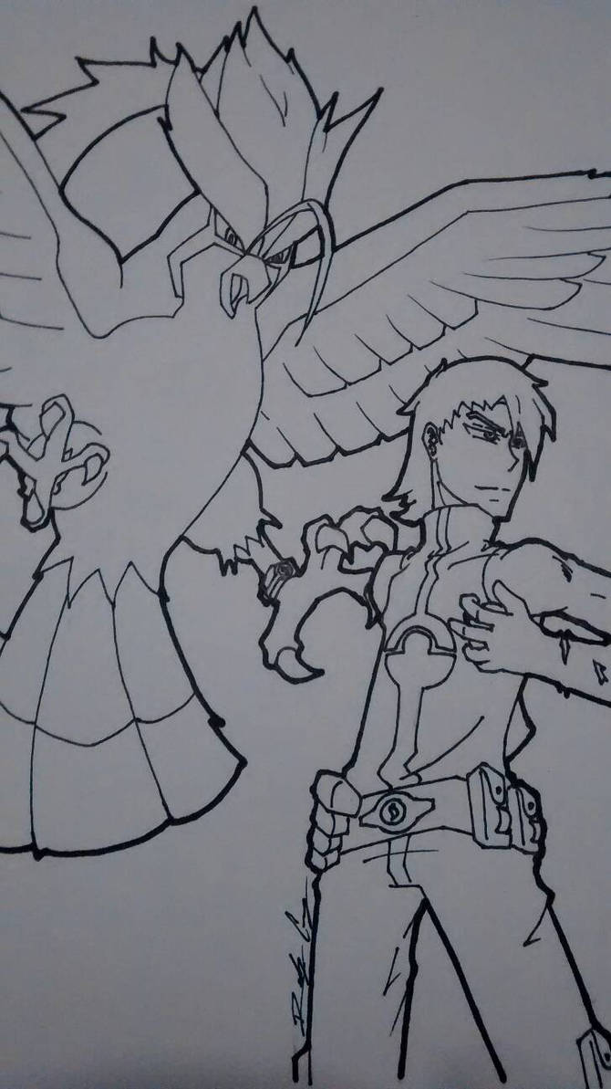 Mega Pidgeot and Trainer by XxTZxX on DeviantArt