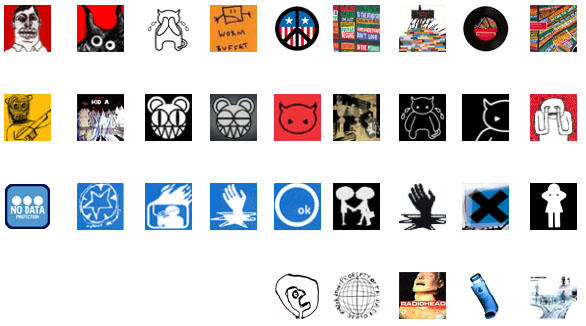 radiohead icons set by reut on DeviantArt