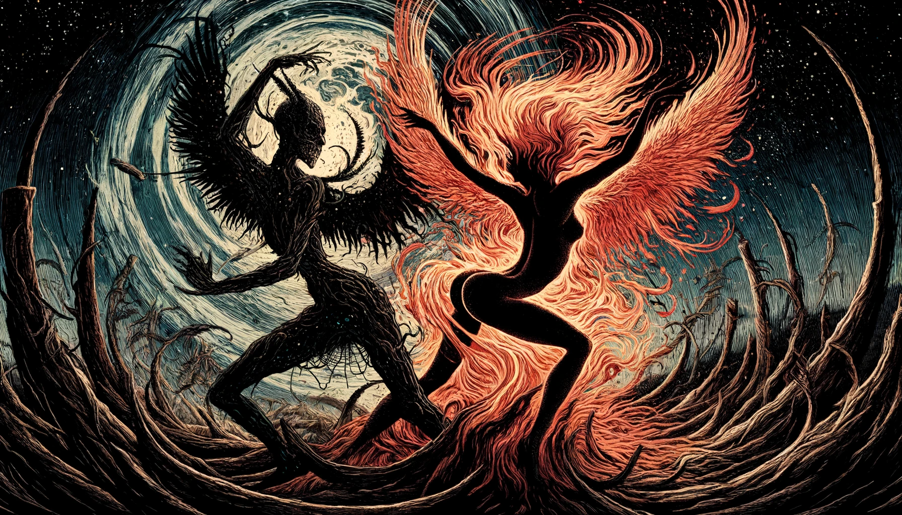 Tendrils of Light and Shadow by karmichorror on DeviantArt