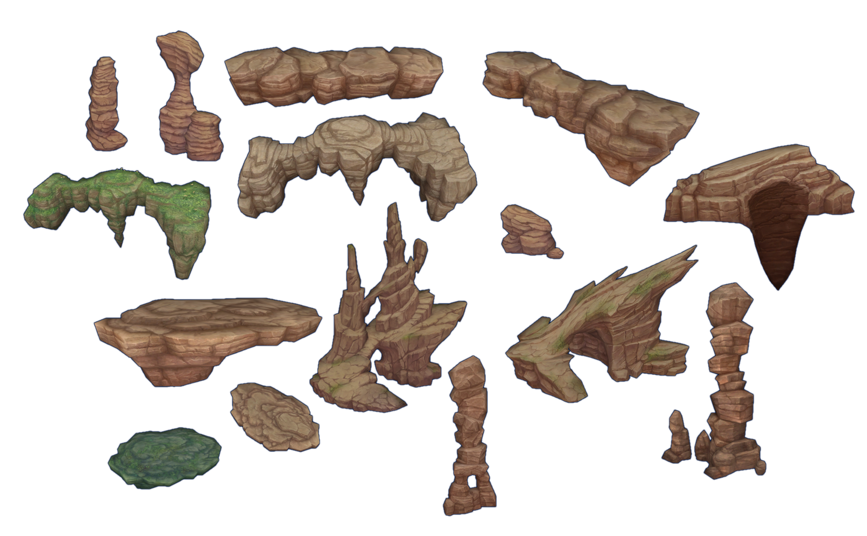 Desert rocks Set 1AK by EveKN on DeviantArt