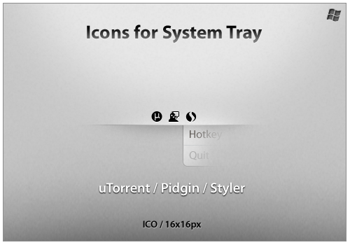 Icons For System Tray 1 by ncrow on DeviantArt