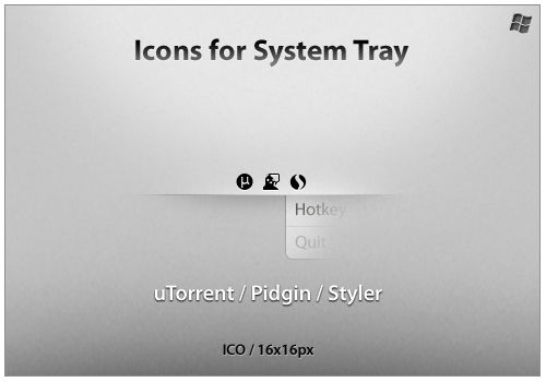 Icons For System Tray 1 by ncrow on DeviantArt