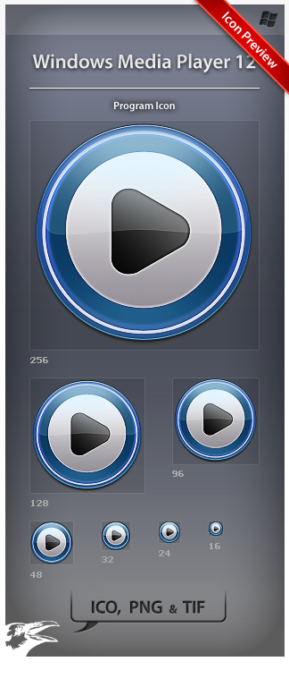 Icon Windows Media Player 12 by ncrow on DeviantArt