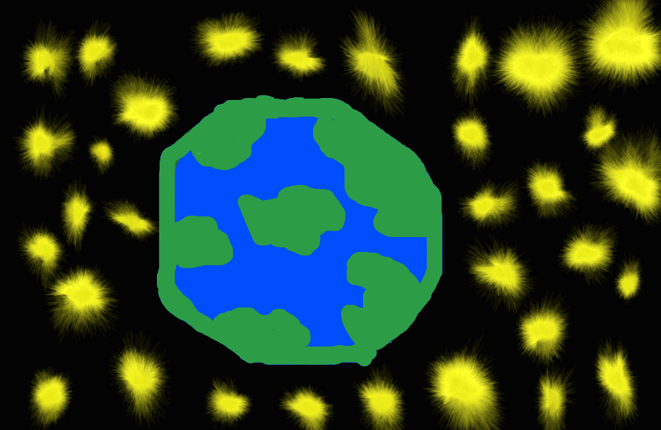 the world and stars by Cabella123 on DeviantArt