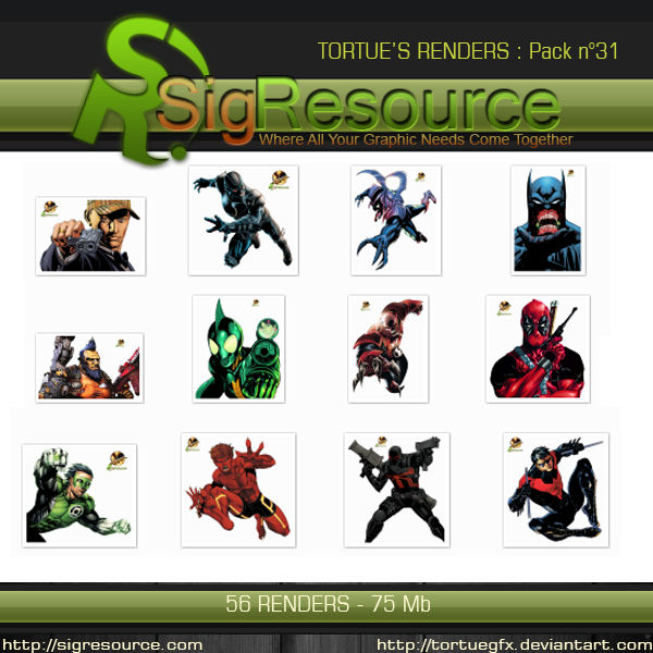Renders Pack 31 by Tortuegfx on DeviantArt