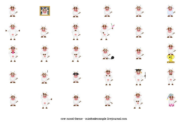 cow mood theme for lj by thesearenoblues on DeviantArt