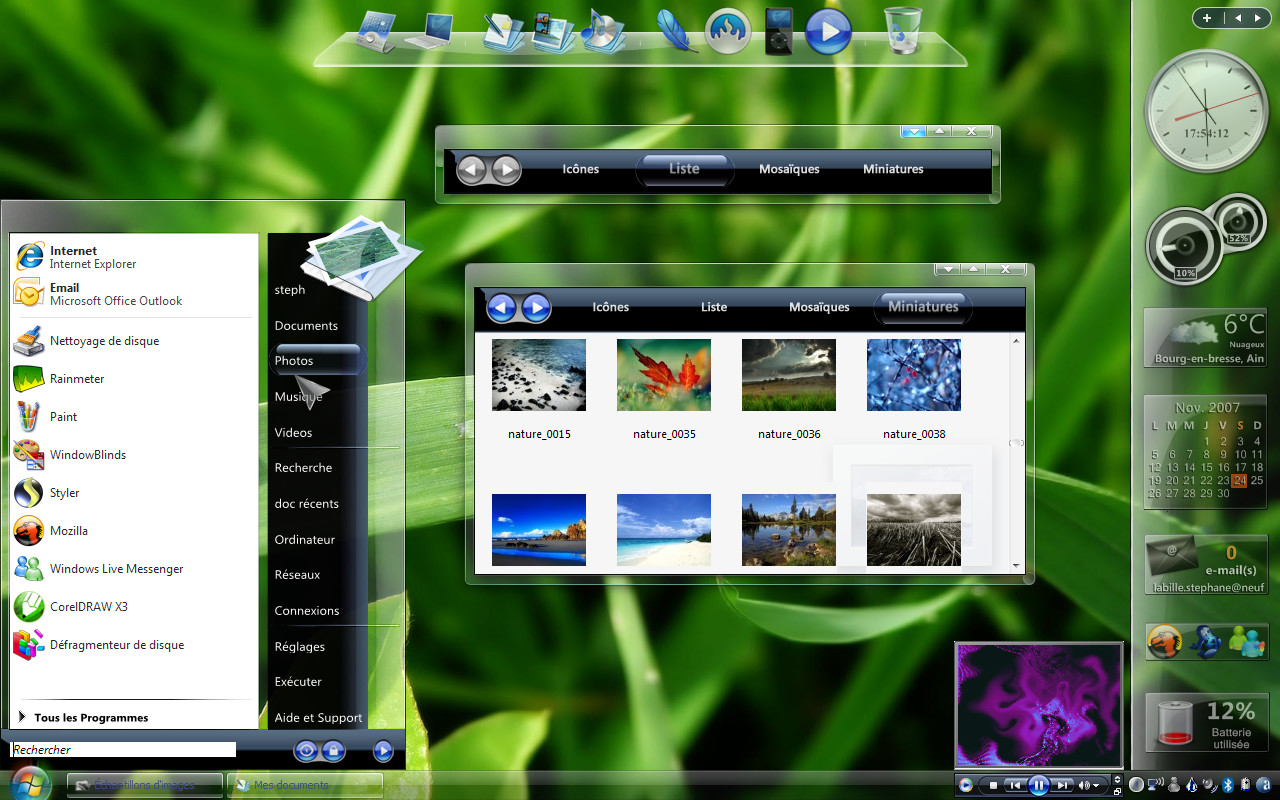 Rainmeter Plex'xP skin by frenchcuisine on DeviantArt