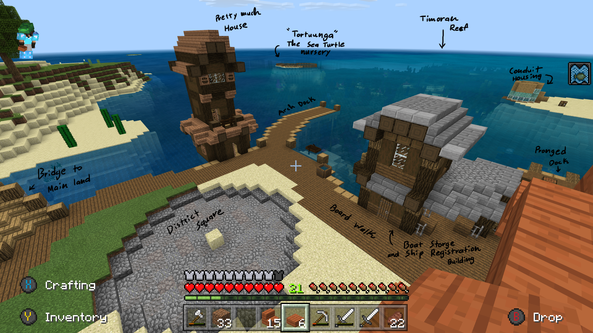 MINECRAFT. Docks District Taking Shape by CoffeeAddictedDragon on ...