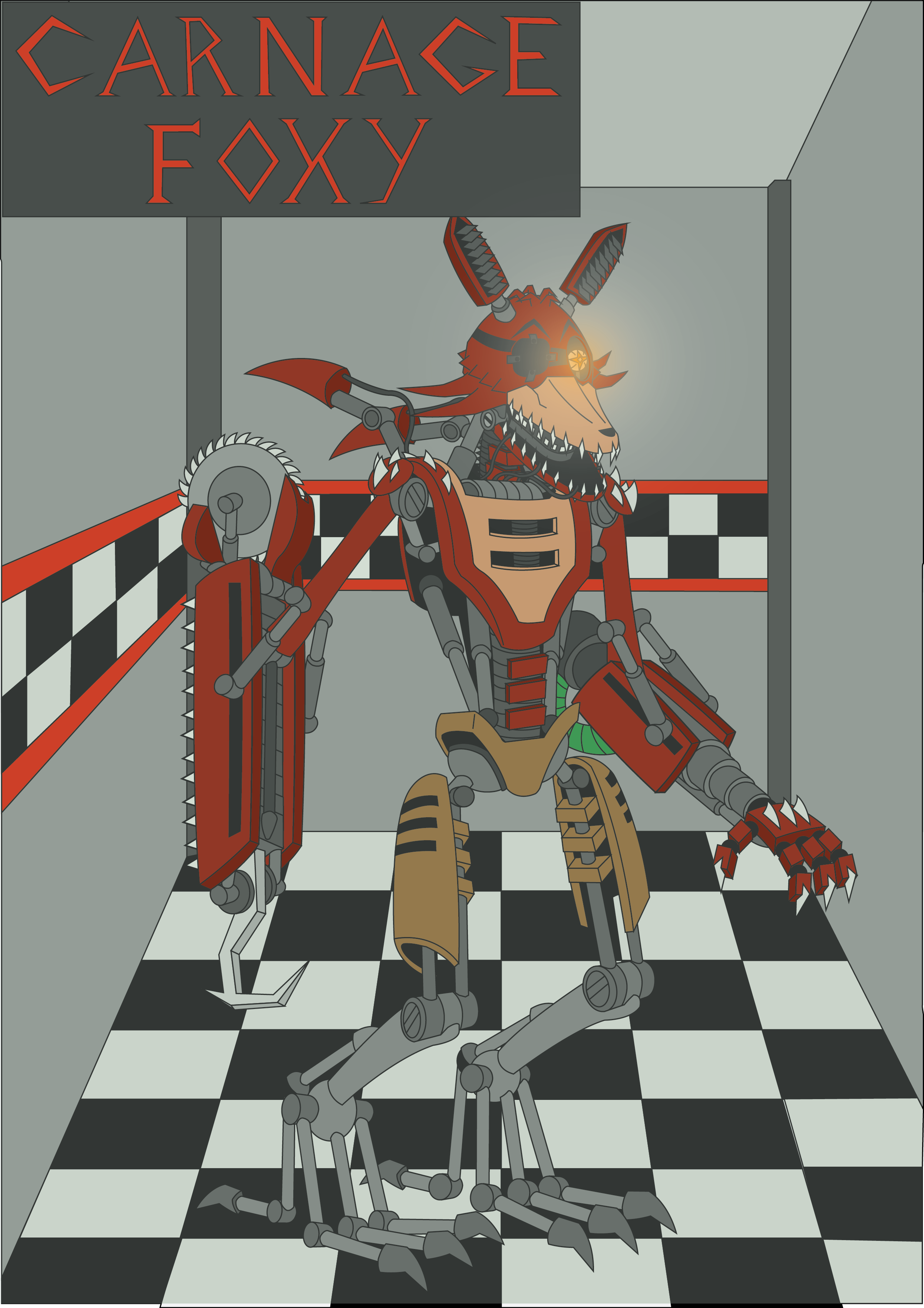 FNAF Carnage Foxy by Trytix on DeviantArt