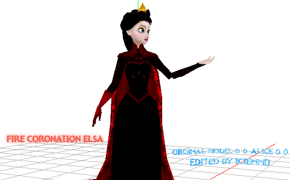 Fire Coronation Elsa By Iciemmd by IcieMMD on DeviantArt